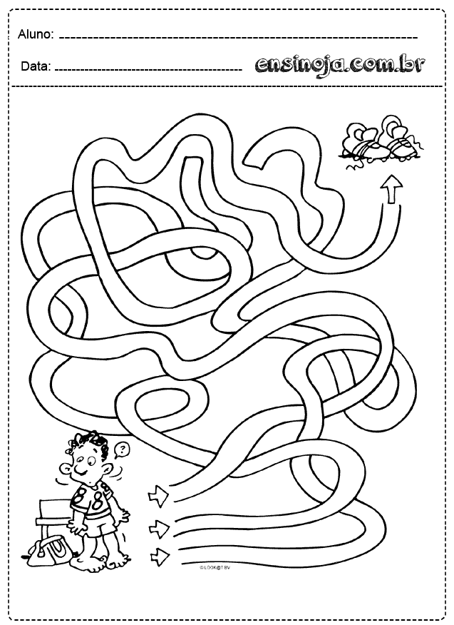 Atividade labirinto educação infantil - Atividades Educação Infantil